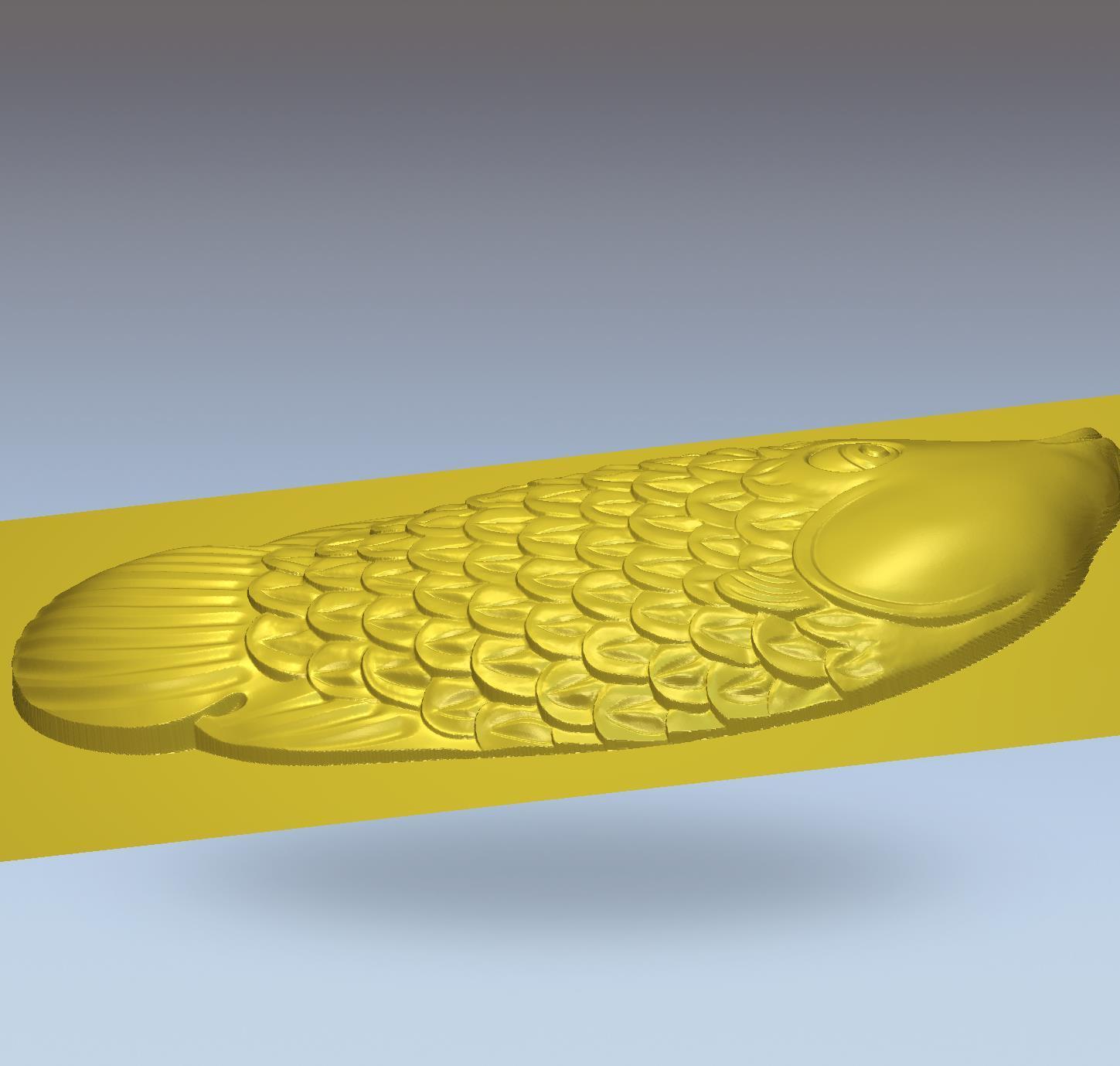 Free STL file fish model of relief for cnc or 3d printing・Design to ...