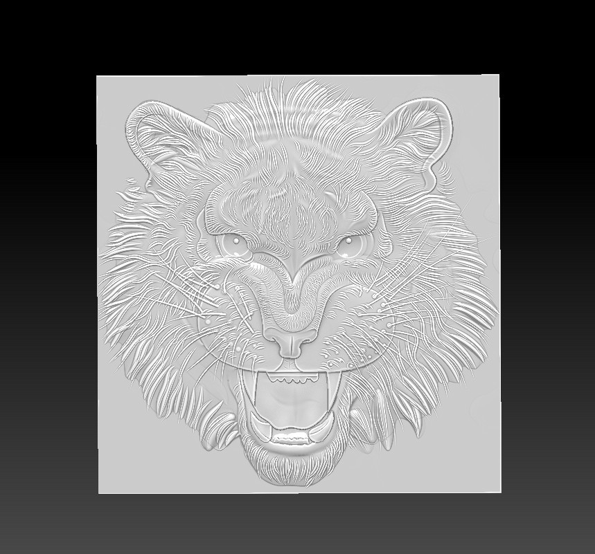 Free STL file tiger head 🐅・3D printing model to download・Cults