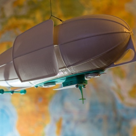 Download free STL file Battle zeppelin lamp ・ Cults