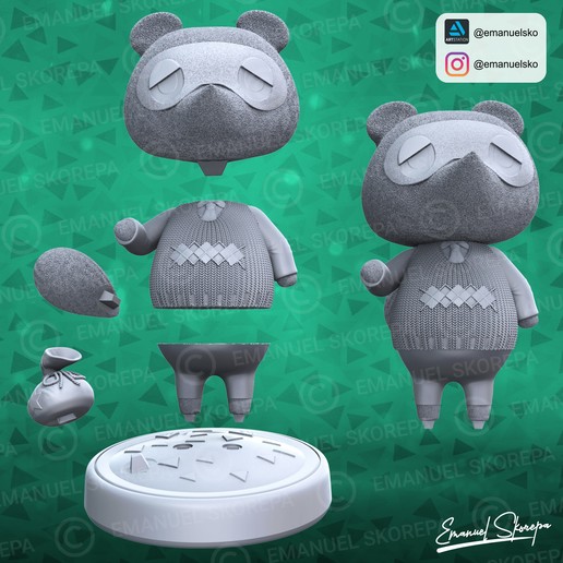 Download STL Tom Nook Animal Crossing ・ Cults