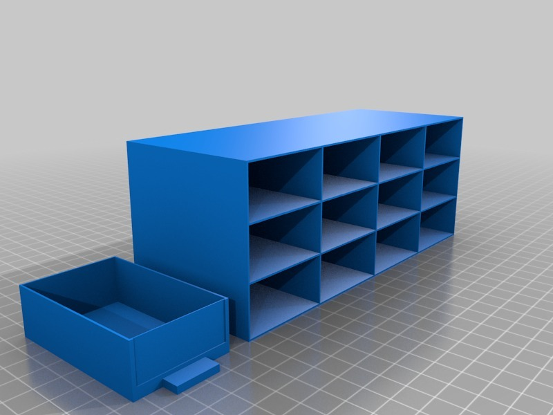 Archivo STL gratis Caja de almacenamiento con cajones・Objeto para ...