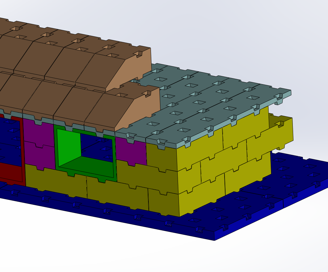 Free STL file Tego roof 2 panels・Template to download and 3D print・Cults