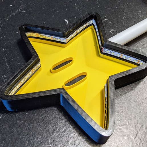 Télécharger fichier STL gratuit Super Mario Shining Star • Modèle pour ...