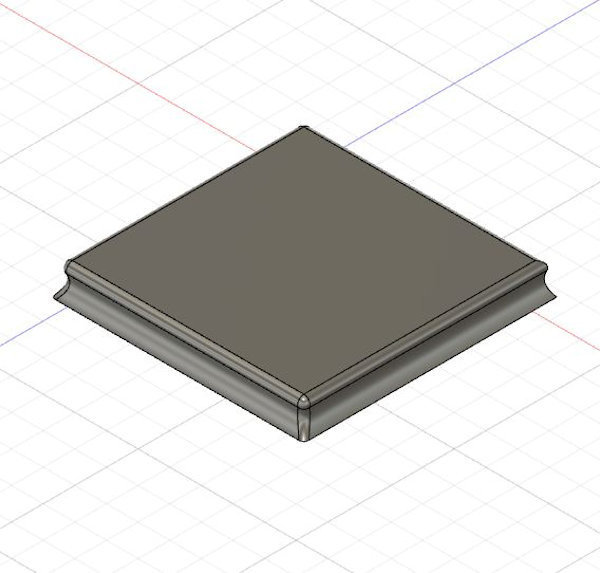 STL file BASE-SQUARE-001・3D printer model to download・Cults