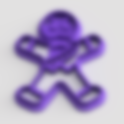 Download STL file Fortnite Gingerbread man Cookie Cutter • Template to ...