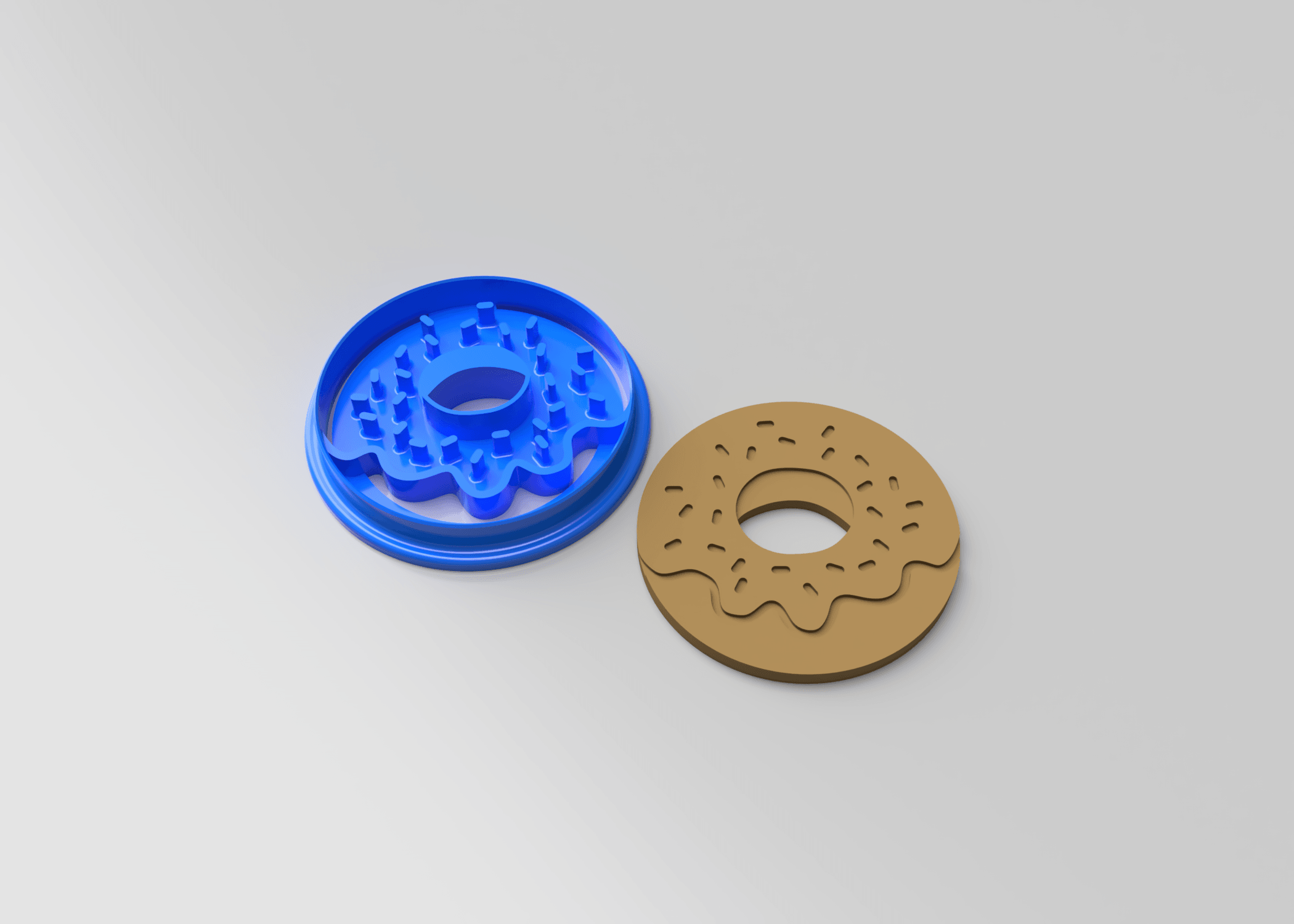 Download STL file Doughnut Cookie Cutter • 3D printable model ・ Cults