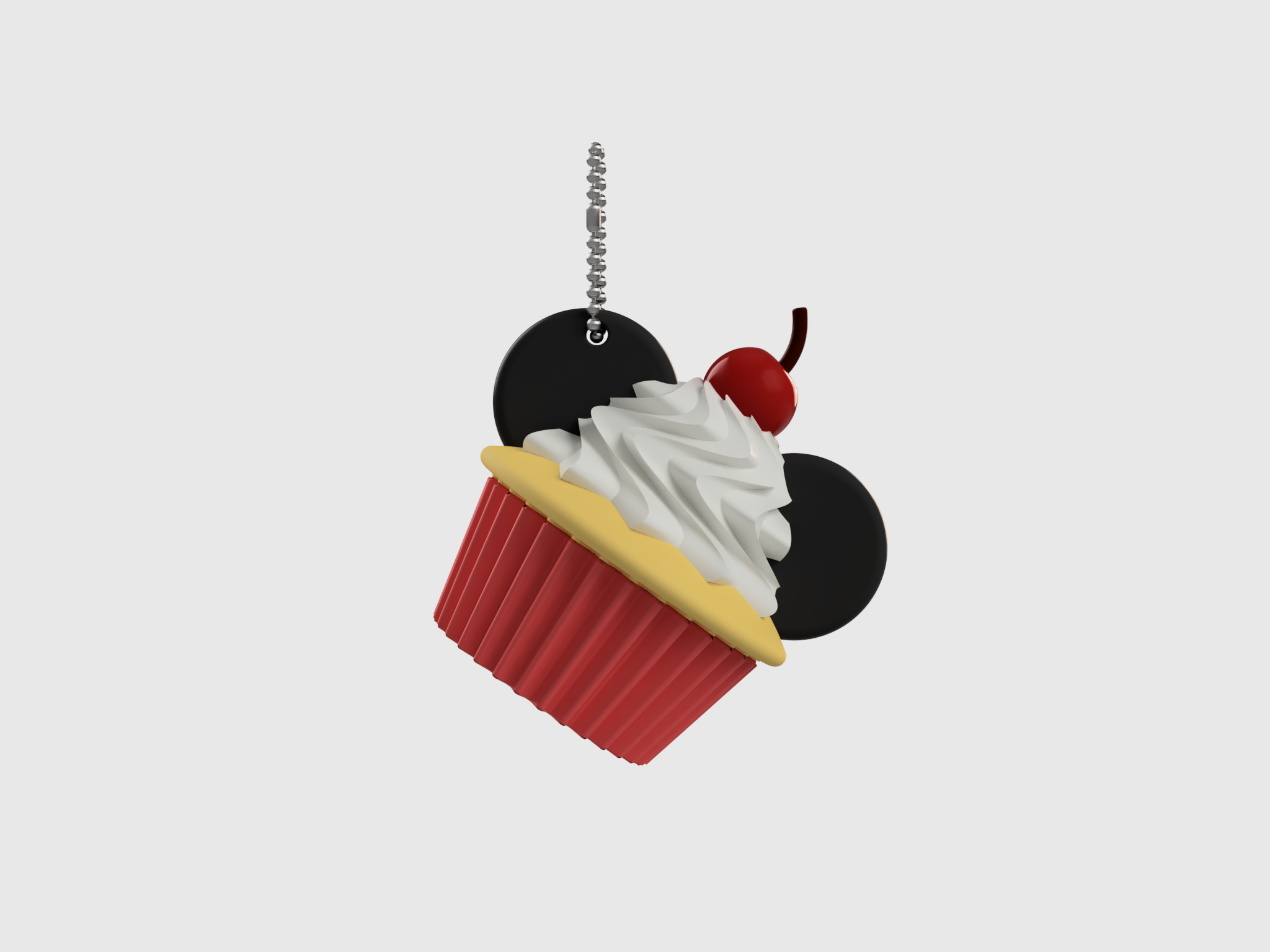 STL file Mickey Mouse Cupcake・Model to download and 3D print・Cults