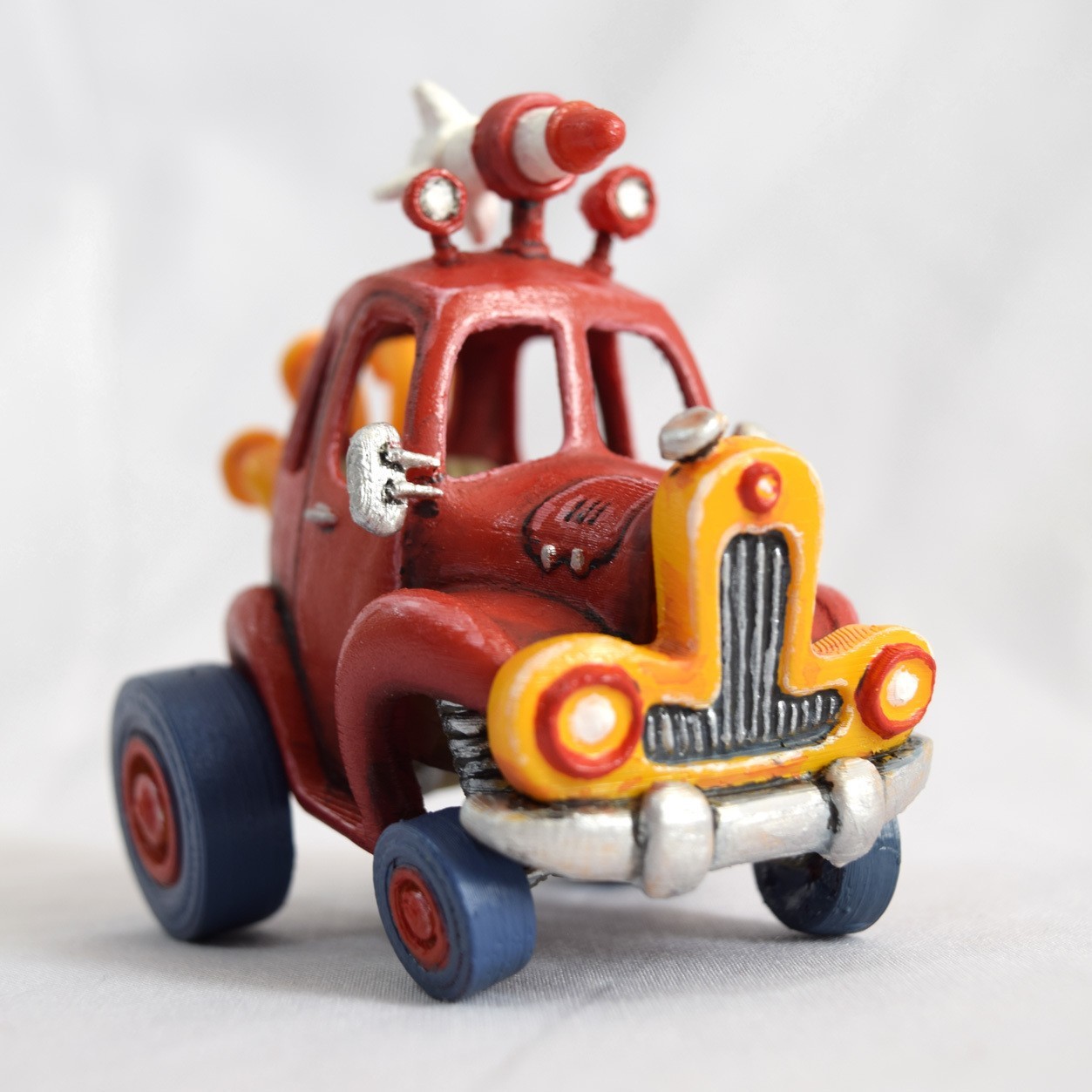 STL file Rocket Car・Template to download and 3D print・Cults