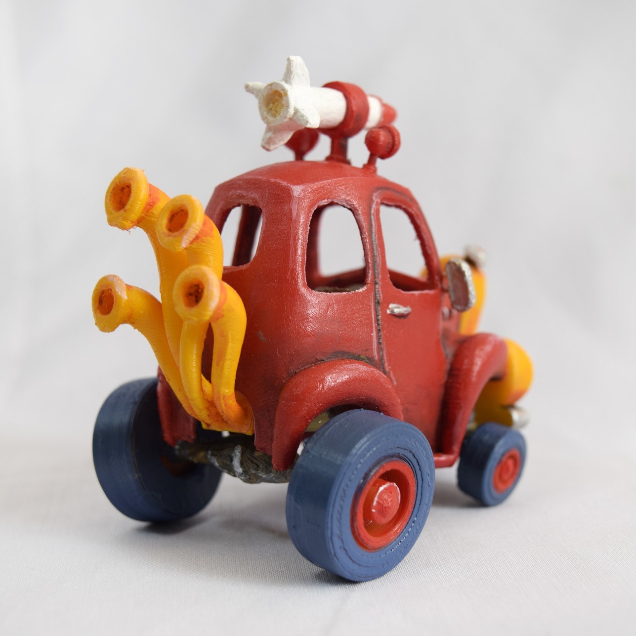 STL file Rocket Car・Template to download and 3D print・Cults