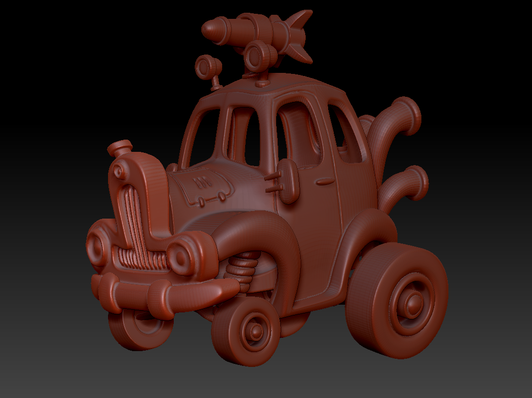 STL file Rocket Car・Template to download and 3D print・Cults