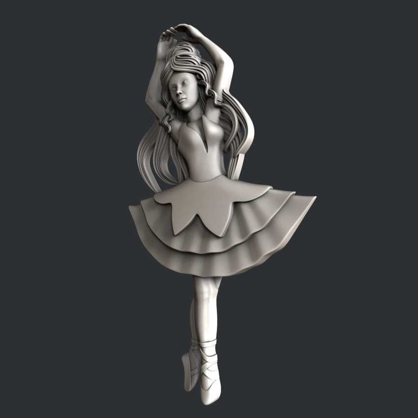 STL file Ballerina・Template to download and 3D print・Cults