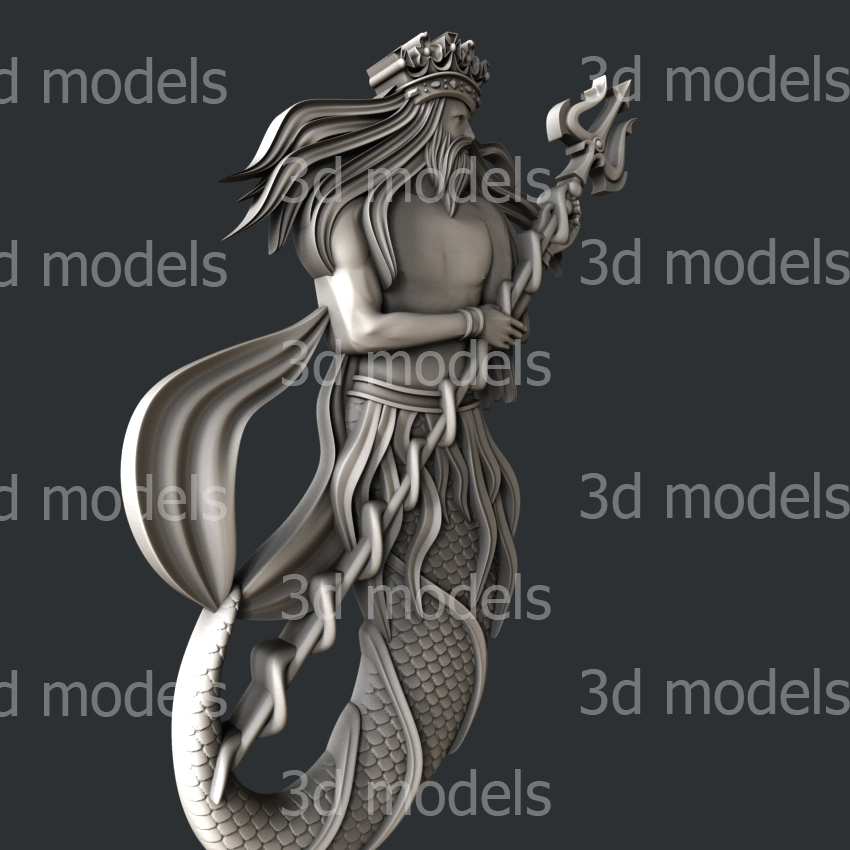STL file Poseidon・3D printing model to download・Cults