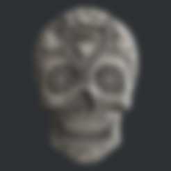 Download STL file Sugar skull • 3D printer model ・ Cults