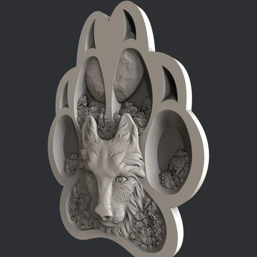 Download STL file wolf • 3D print model ・ Cults