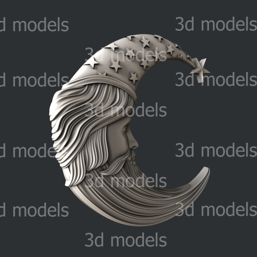 Файл STL set moon 🌙・3D-печатная модель для загрузки・Cults