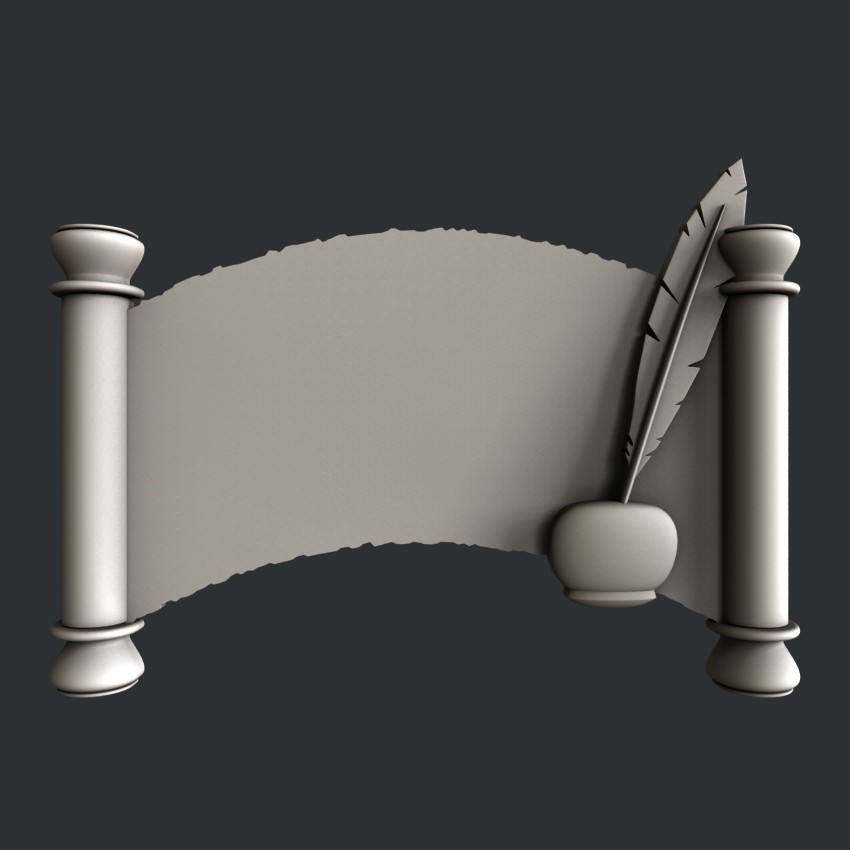 STL file set scroll 📜・3D printable design to download・Cults