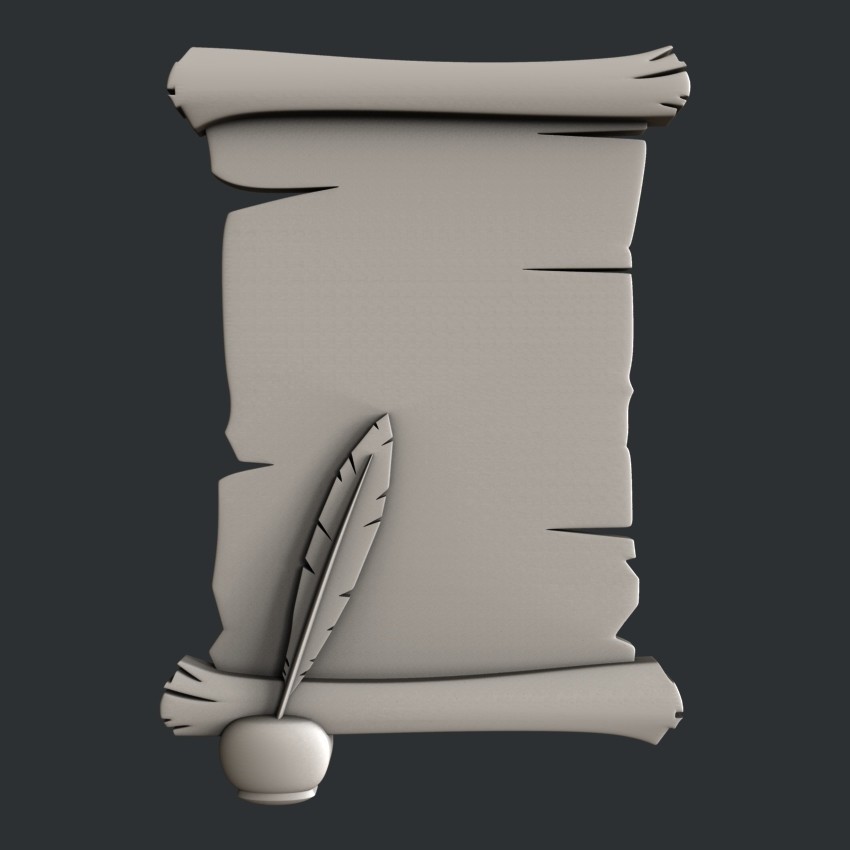 STL file set scroll 📜・3D printable design to download・Cults