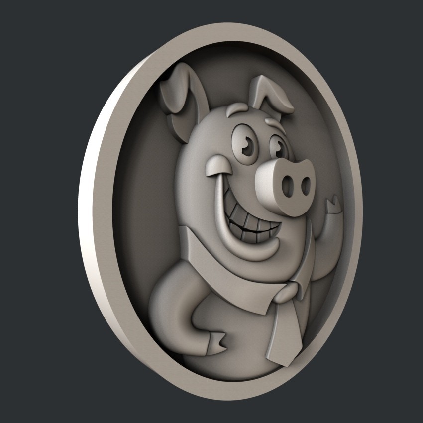 STL file 3d models pig new year 🐖・Template to download and 3D print・Cults