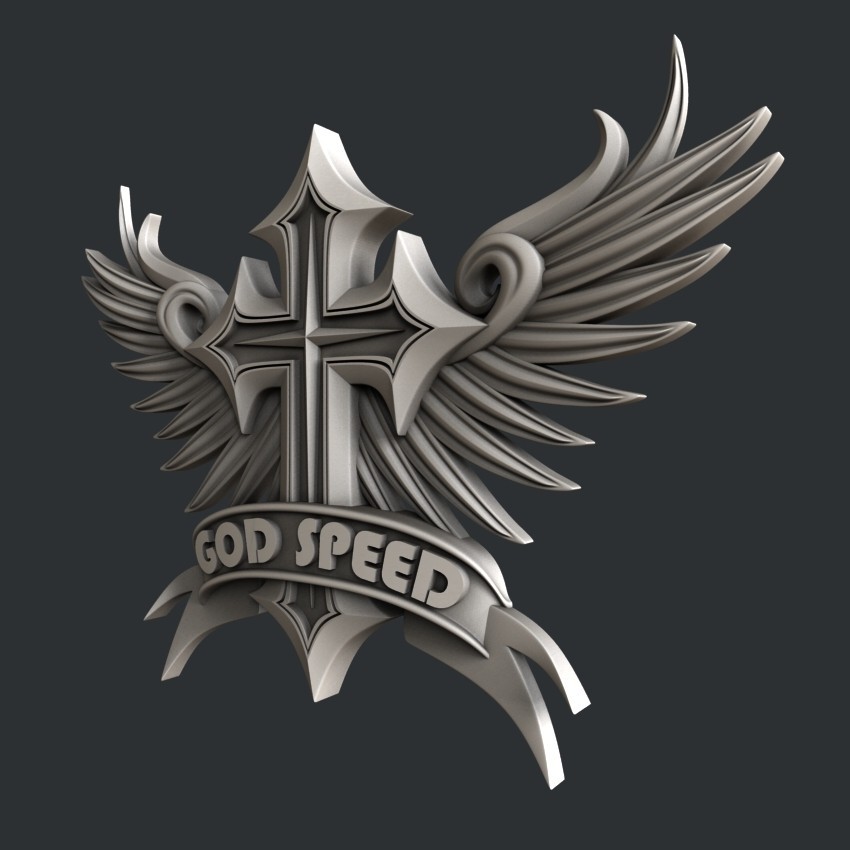 STL file 3d models god speed・3D printable model to download・Cults