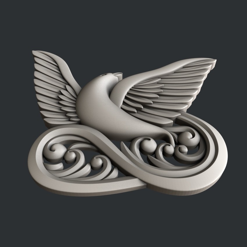 STL file Dove・3D printing design to download・Cults