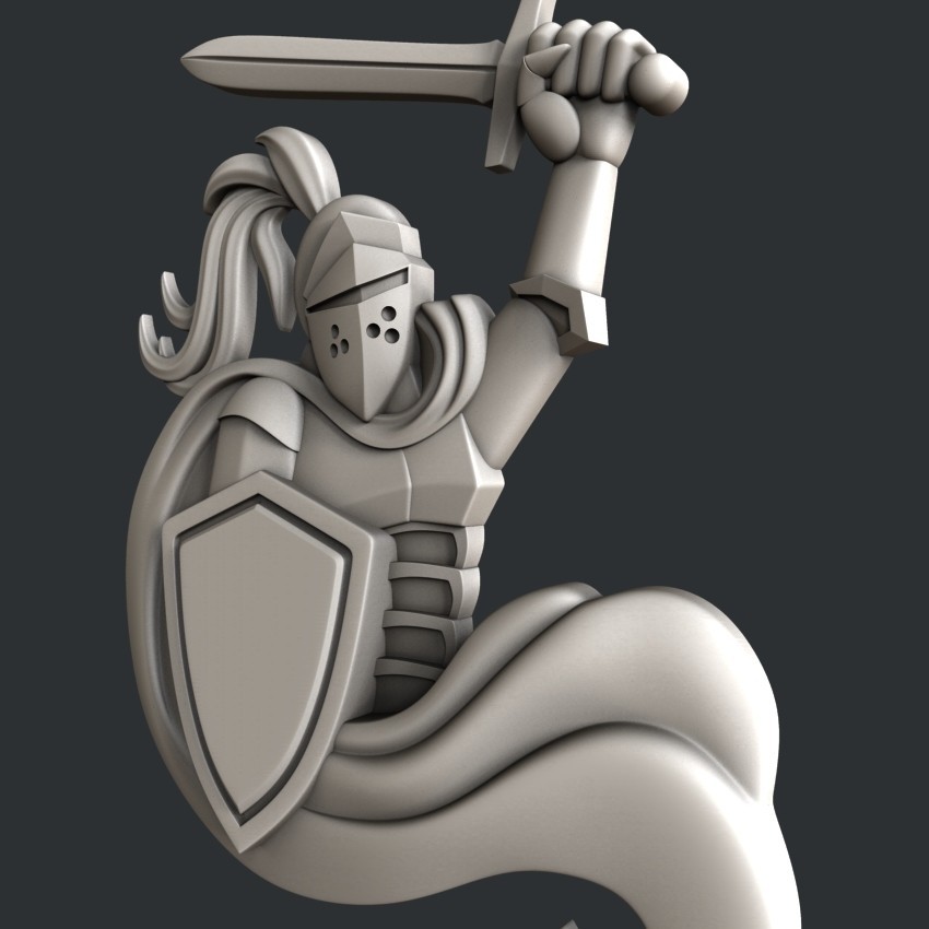 STL file knight・3D printable model to download・Cults