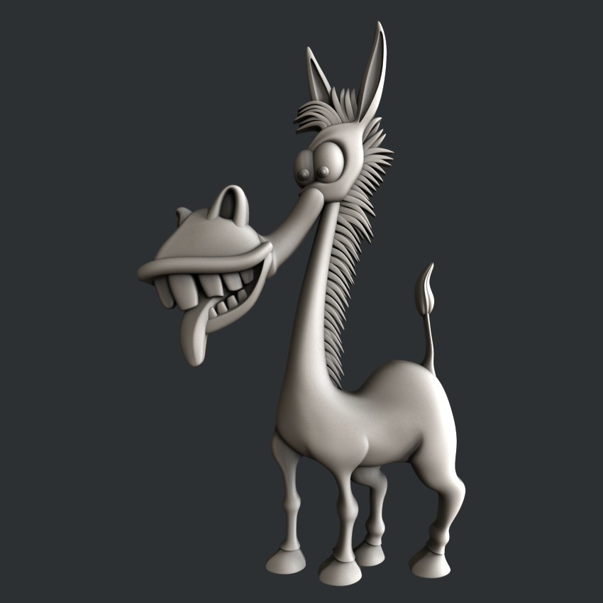 STL file donkey・3D printable model to download・Cults