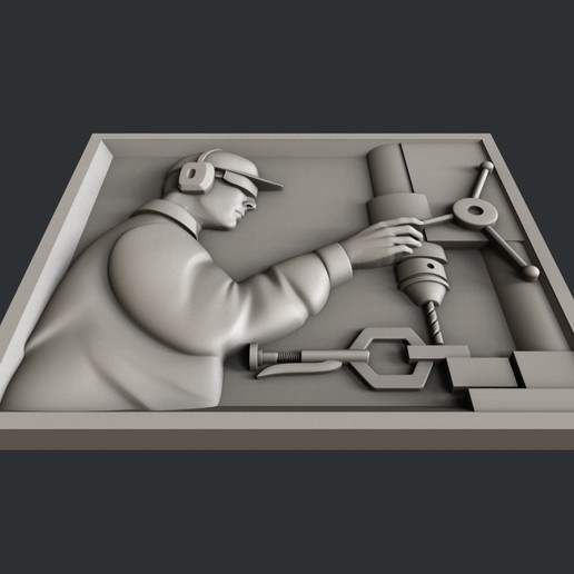 Download STL file machinist • 3D print model ・ Cults