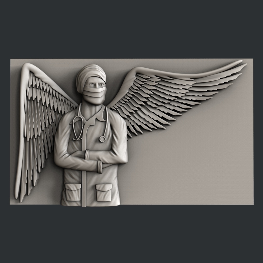 Free STL file doctor angel 🩺・3D print design to download・Cults