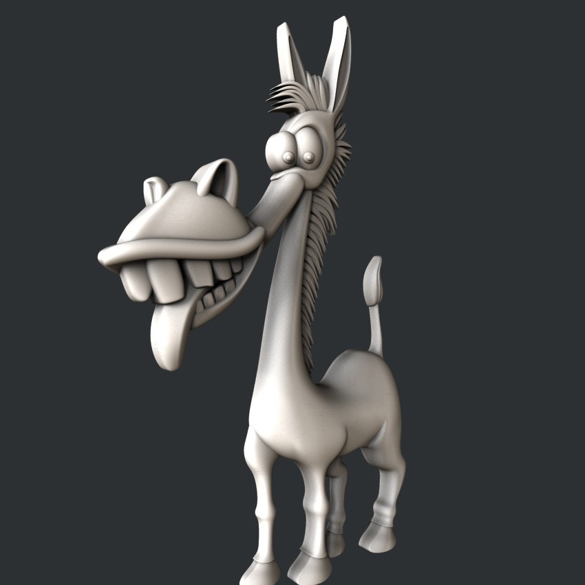 STL file donkey・3D printable model to download・Cults