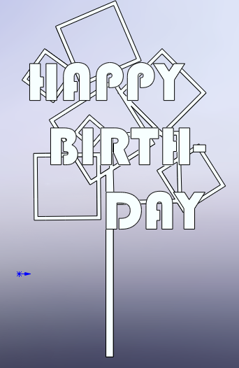 STL file Happy Birthday Sign 🎂・3D print design to download・Cults