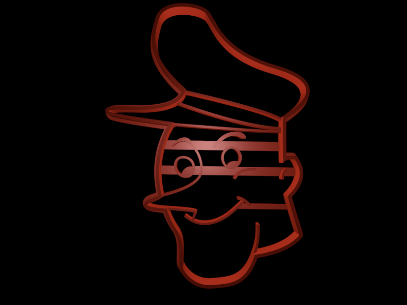 STL file Curious George cookie cutter set・3D printing template to ...