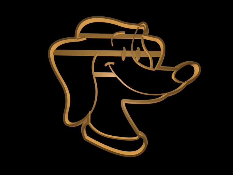 STL file Curious George cookie cutter set・3D printing template to ...