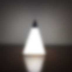 Download STL file Pyramid's light LED 230V for bedroom or office ...