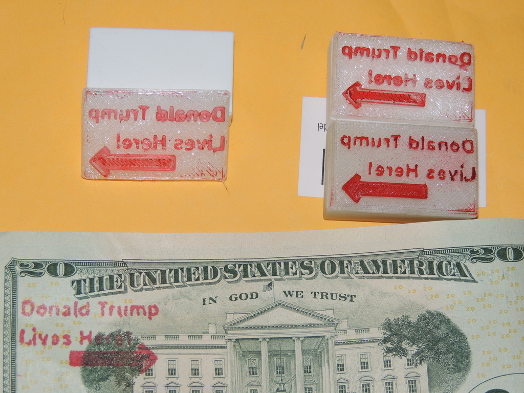 Free 3D file Trump Stamp!・3D printing design to download・Cults