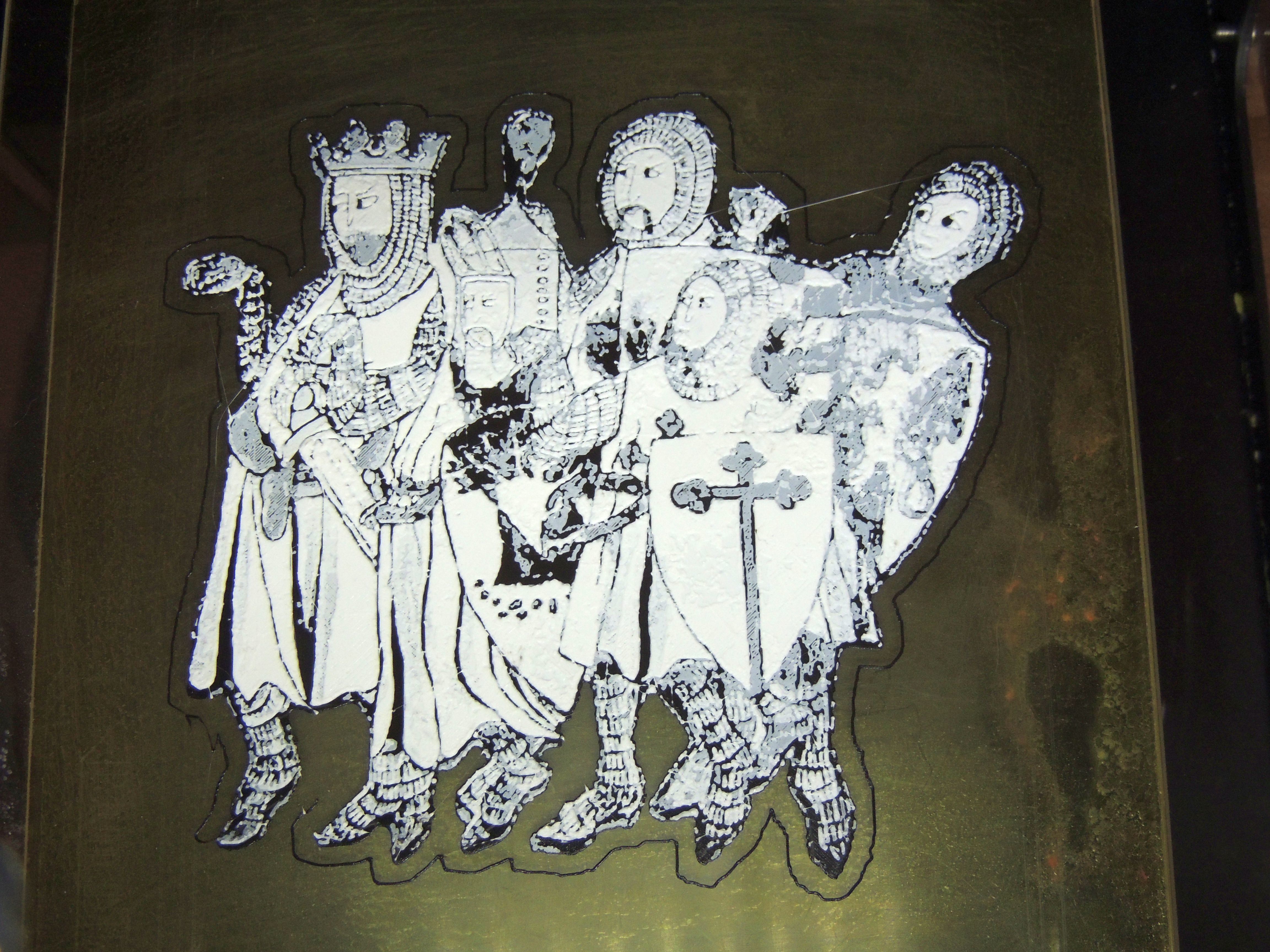 Free STL file King Arthur and His Knights - Monty Python and the Holy ...