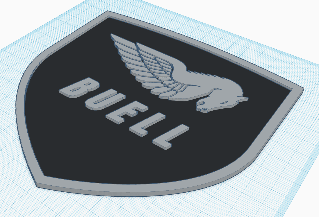 Free STL file Buell American Motorcycles Pegasus Logo Sign・3D print ...