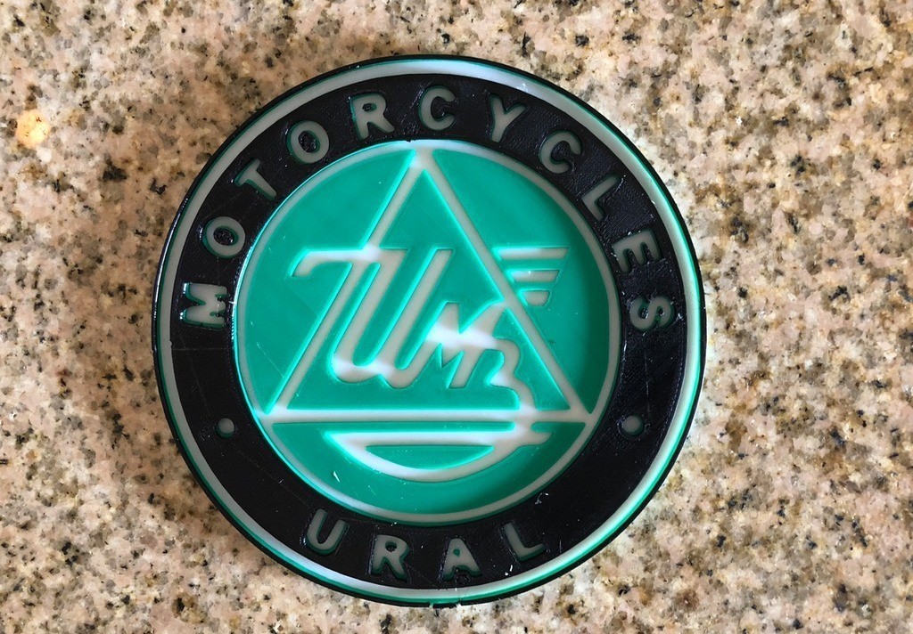 Download free STL file Ural Motorcycles Logo Sign • Template to 3D ...