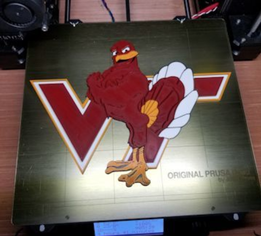 Download free STL file Virginia Tech Logo - 4 Colors • 3D printing ...