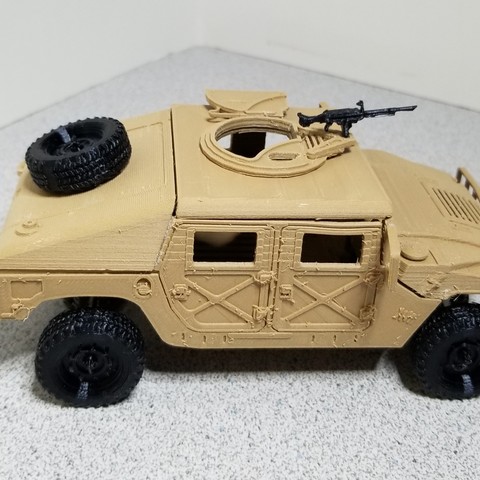 3D printing HUMMER H1 - Assembly model kit 1:35 ・ Cults