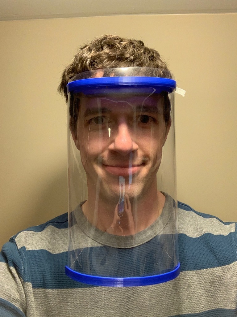 Free 3D file Face Shield HOSPITAL APPROVED - Modified HanochH with ...