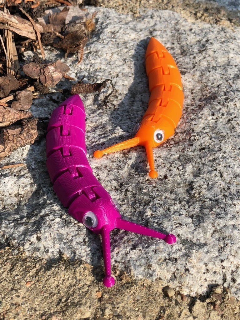Free STL file Googly Slug・3D printer design to download・Cults