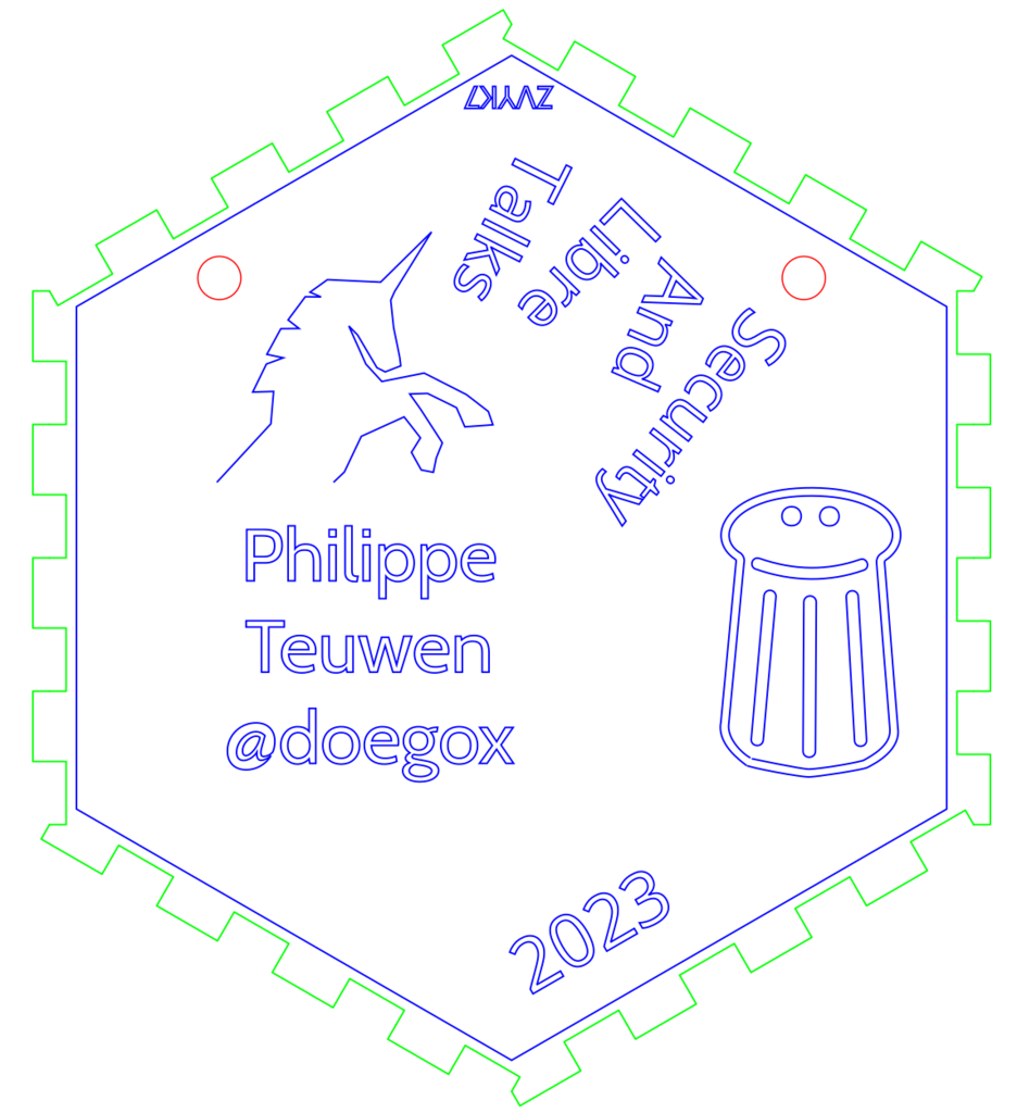 Free 3D file Laser cut conference badges V4 📛・3D printer model to ...