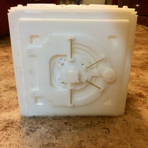 Download STL file Mechanical safe with coded lock • 3D print model ・ Cults