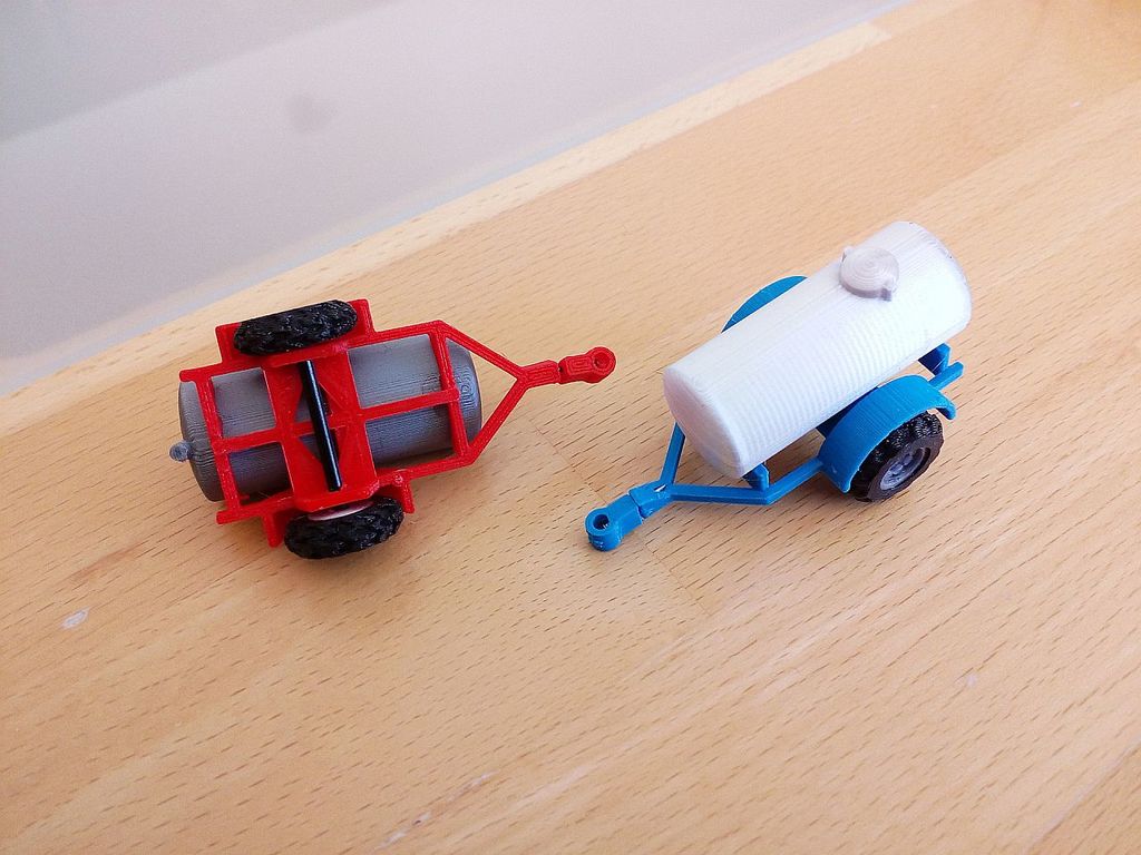 Free 3D file Water Barrel Trailer 1:87 H0 HO Scale・3D printable design ...