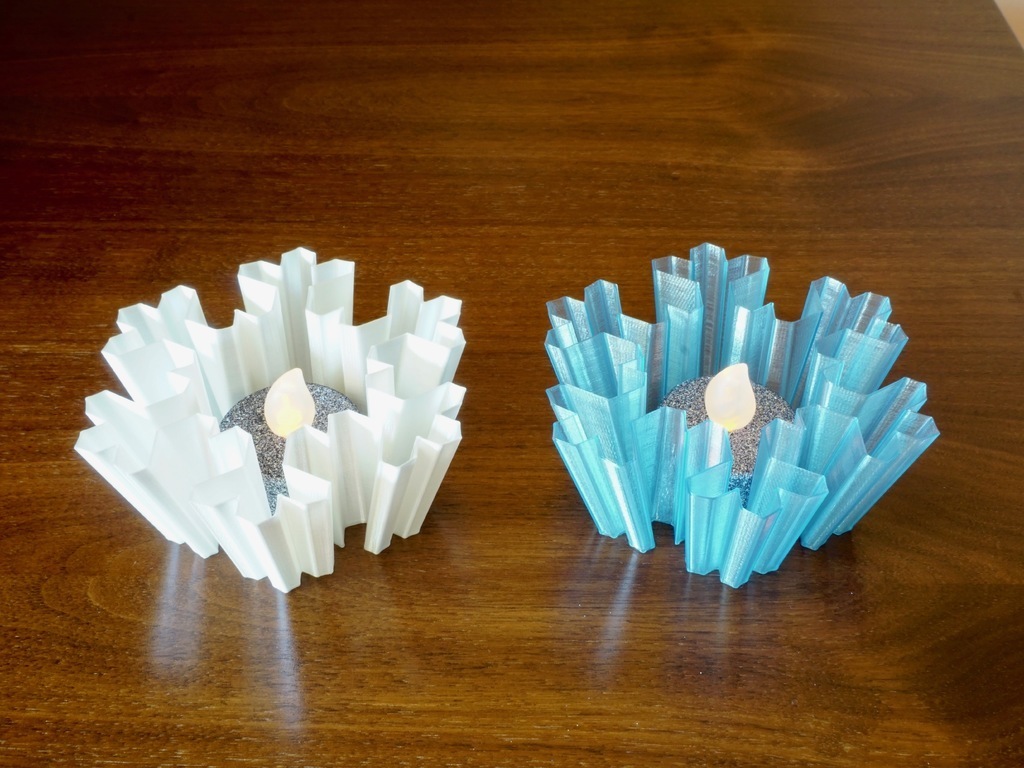 Free 3D file Snowflake Tealight Holder ️・Template to download and 3D ...
