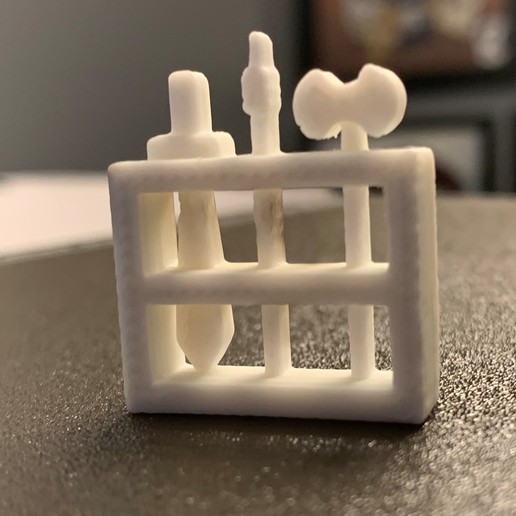 Download free STL file Simple Mini D&D Weapon Racks • 3D print object ...