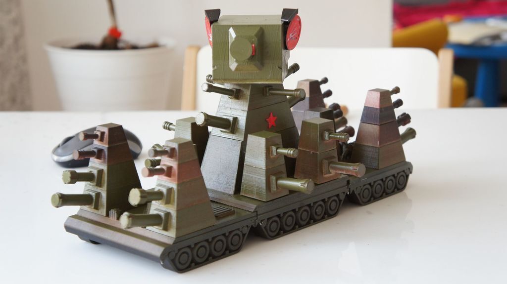 Free STL file Soviet Steel Monster KV-44 Super-Heavy Tank・3D print ...