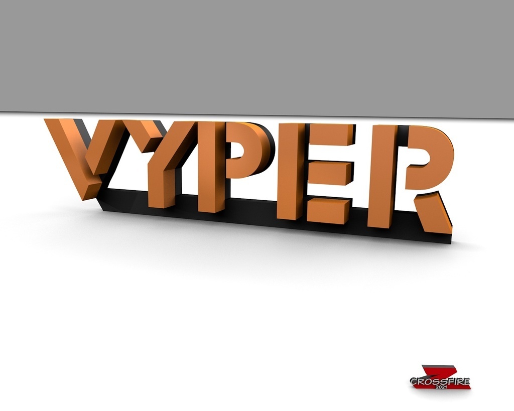 Fichier 3D gratuit Anycubic VYPER Lettering 3D・Design imprimable en 3D à télécharger・Cults