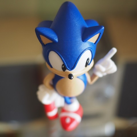 3D printed Sonic the Hedgehog! (with Logo) • made with Prusa I3 MK2s ...