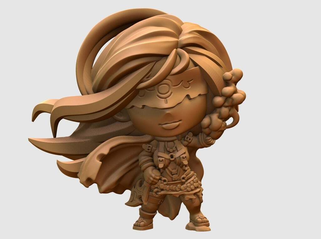 Free OBJ file White speaker chibi miniature・Design to download and 3D ...